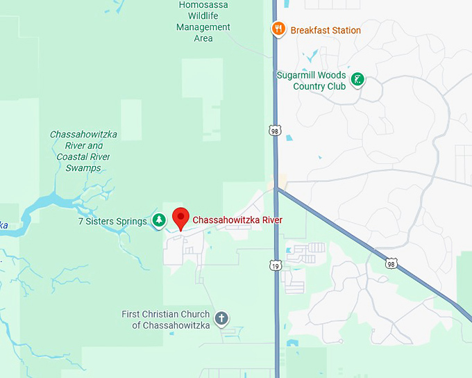 16. chassahowitzka river map