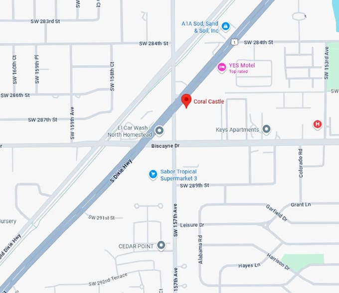 16. coral castle map