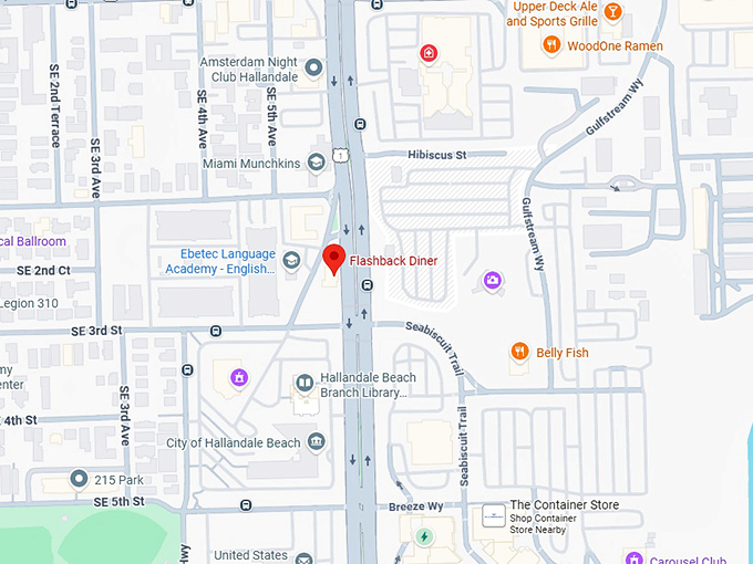 16. flashback diner map