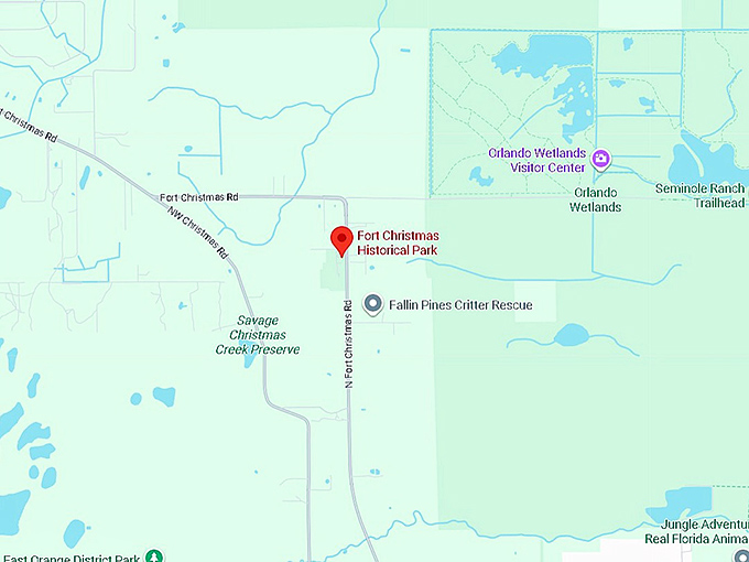 16. fort christmas historical park map