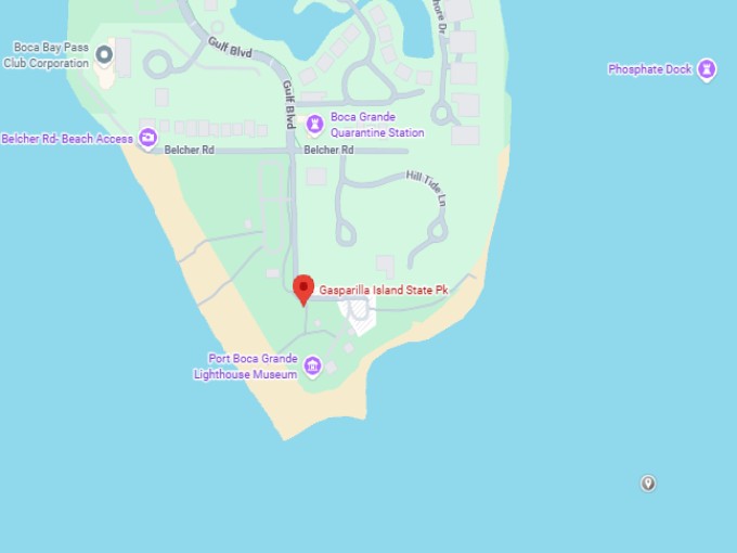16. gasparilla island state park map
