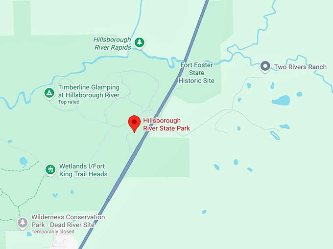 16. hillsborough river state park map