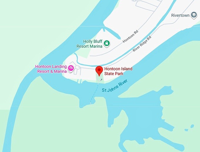 16. hontoon island state park map