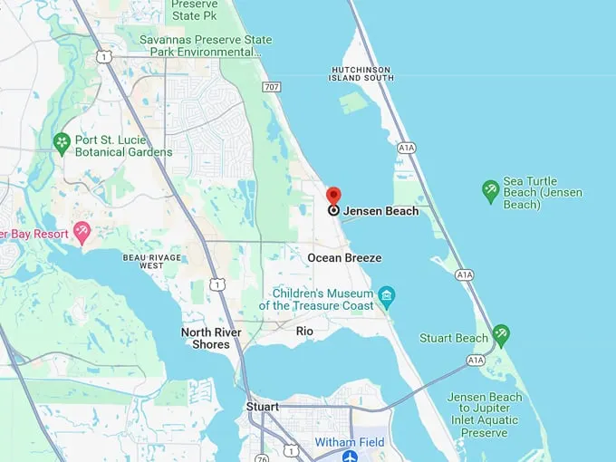 16. jensen beach map