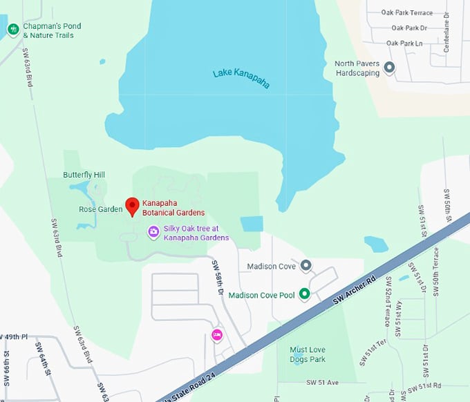 16. kanapaha botanical gardens map