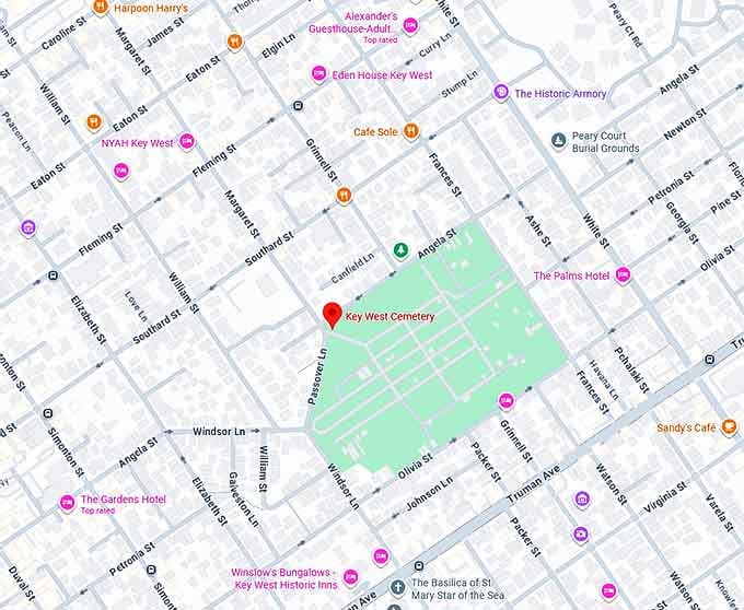 16. key west cemetery map