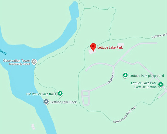 16. lettuce lake regional park map