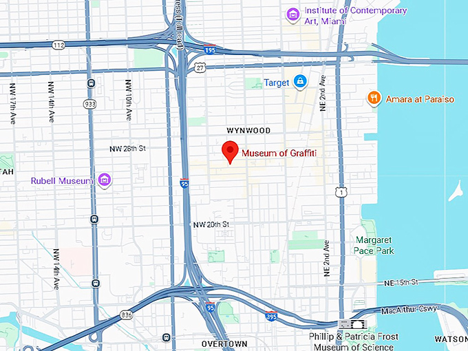 16. museum of graffiti map