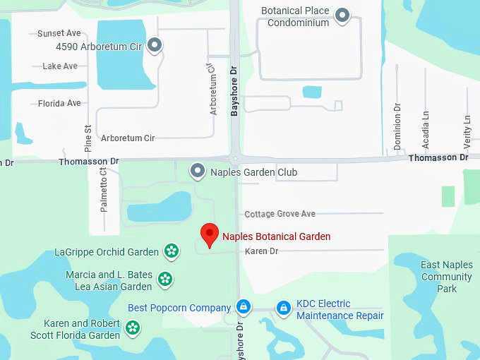 naples botanical garden map