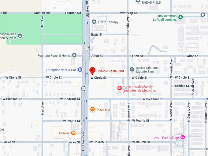 16. olympic restaurant map