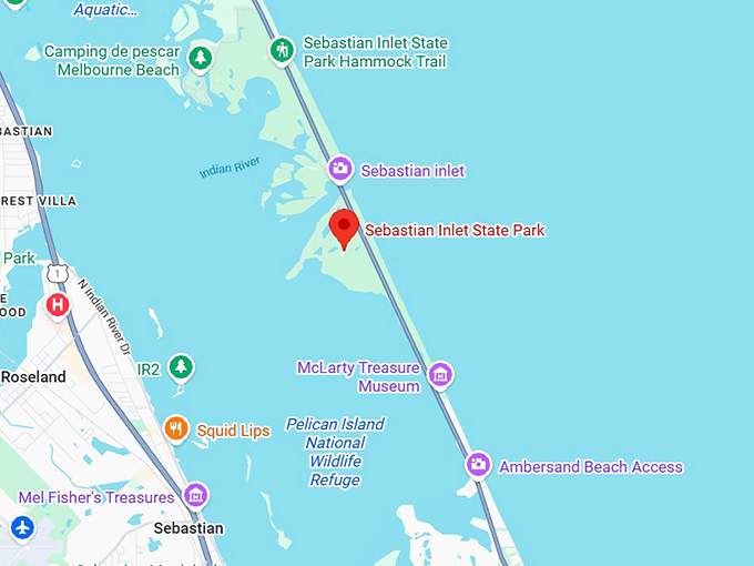 16. sebastian inlet state park map