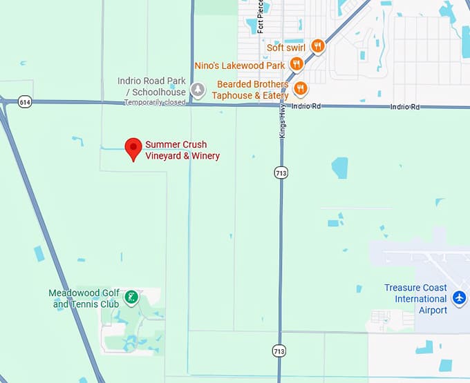 16. summer crush vineyard & winery map