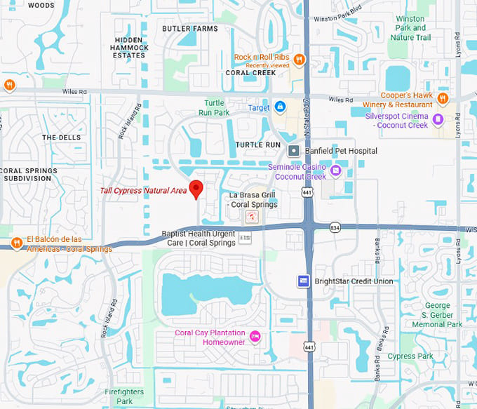 16. tall cypress natural area map