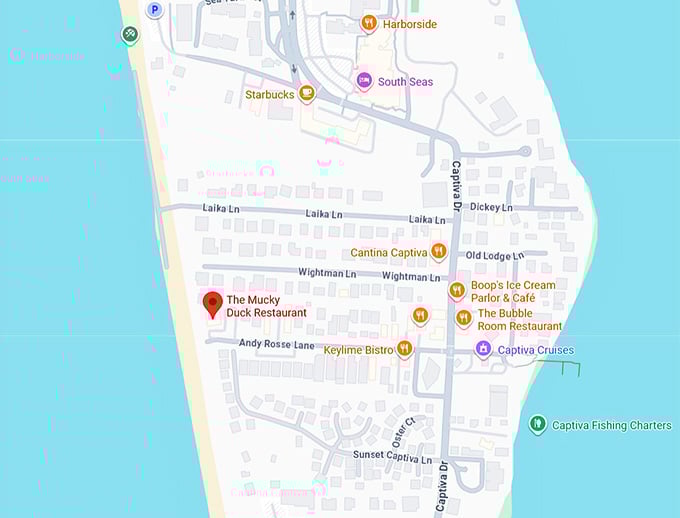 16. the mucky duck restaurant map