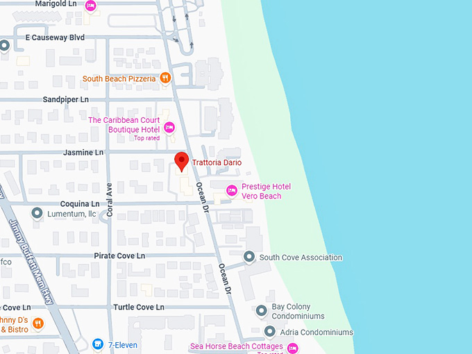 16. trattoria dario (vero beach) map