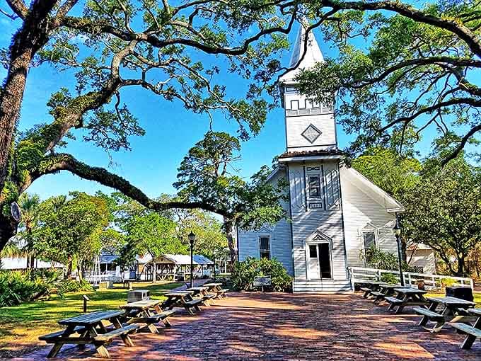Heavenly architecture meets Florida history in this pristine 1887 church, where sunlight dances through original stained glass windows.