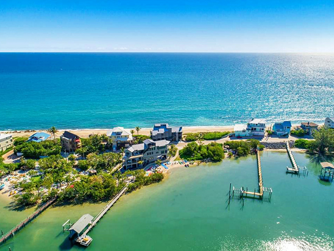 Where the Gulf meets residential paradise – beachfront homes with private docks offer the ultimate Florida dream living.