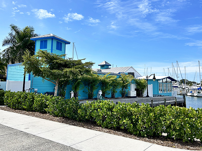 The Dockside Waterfront Grill offers seafood so fresh you'll wonder if it jumped straight from the Gulf onto your plate.
