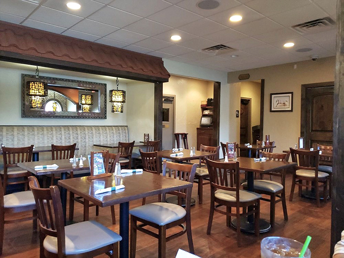 Warm woods and ambient lighting create the perfect backdrop for culinary adventures &ndash; comfortable enough for lingering, stylish enough for celebrating.