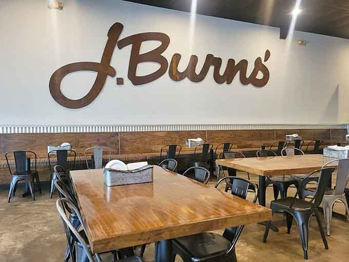 Modern industrial vibes meet cozy comfort in this welcoming dining space where great pizza happens daily.