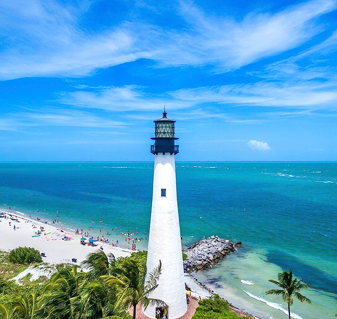 Standing tall since 1825, this white sentinel has witnessed centuries of Florida history while guiding countless mariners home.