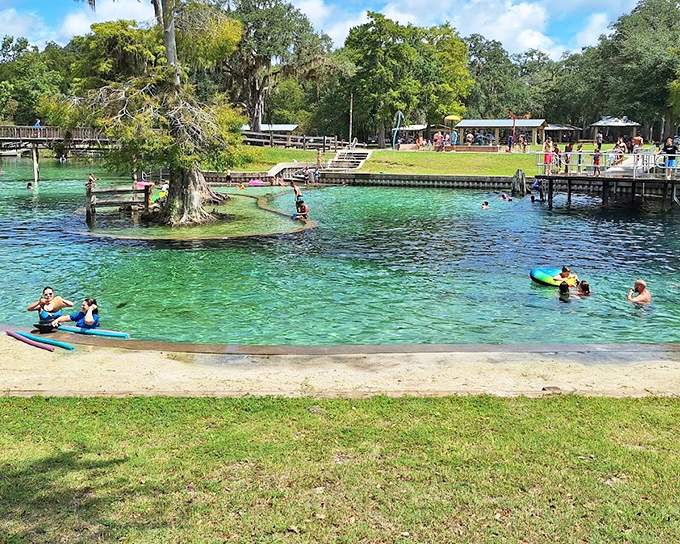 Aquatic playground where kids splash with abandon while adults secretly wish they could do cannonballs too.