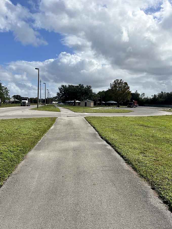 This paved path stretches into the distance like Florida's answer to the yellow brick road, minus the flying monkeys and plus actual wildlife.