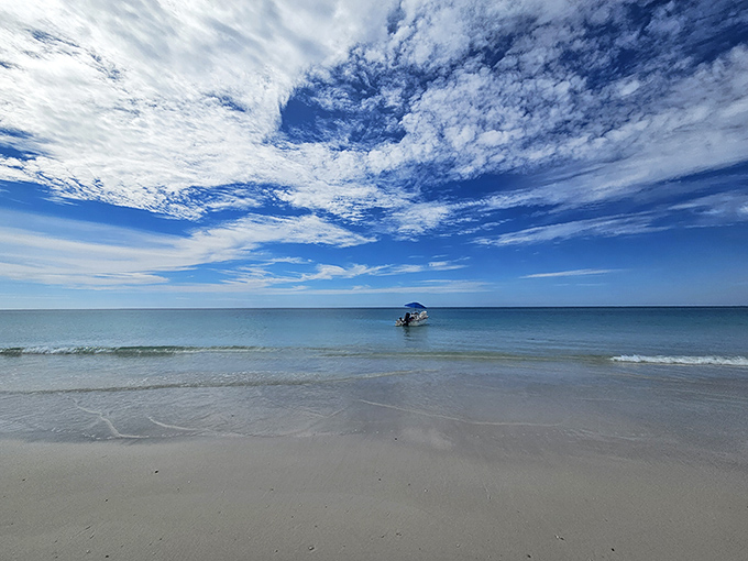 Crystal clear waters meet pristine shoreline where the only footprints might be your own. Shell Island's beaches redefine what "getting away from it all" truly means.