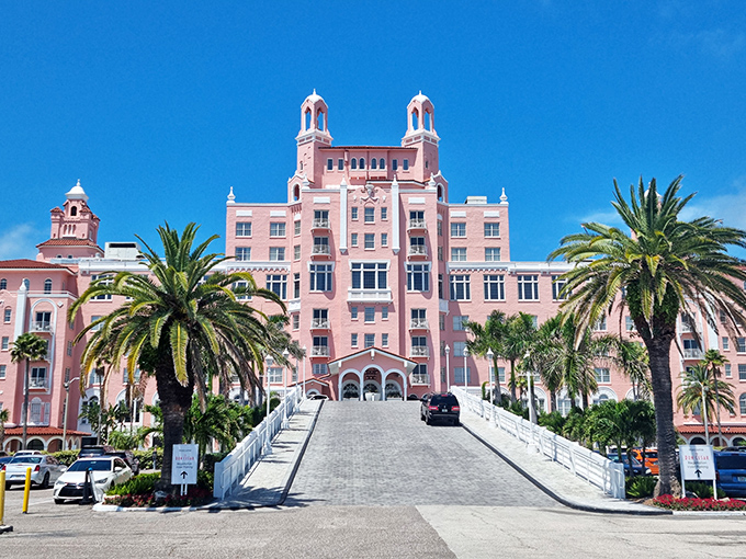 Approaching The Don CeSar feels like discovering a Mediterranean palace that somehow got painted the color of sunset &ndash; grand, unexpected, and utterly captivating.
