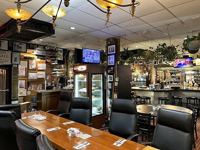 Inside, wooden tables and comfortable seating create the perfect backdrop for serious eating, while photographs and memorabilia tell stories of Fort Lauderdale's colorful past.