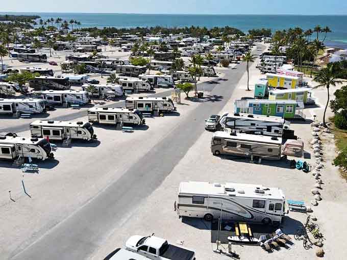 Park your home on wheels where the ocean becomes your front yard and suddenly that mortgage payment seems like a questionable life choice.