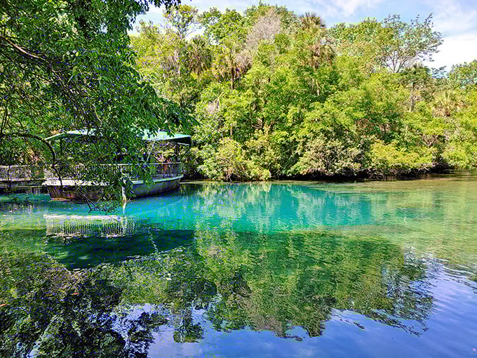 Nature's mirror reflecting a perfect Florida day&mdash;crystal clear springs where paradise isn't just a postcard, it's real.