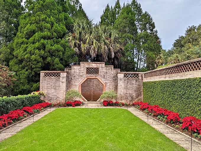 Discover serenity in these lush, manicured gardens where vibrant flowers and historic architecture offer a peaceful escape in Lake Wales.