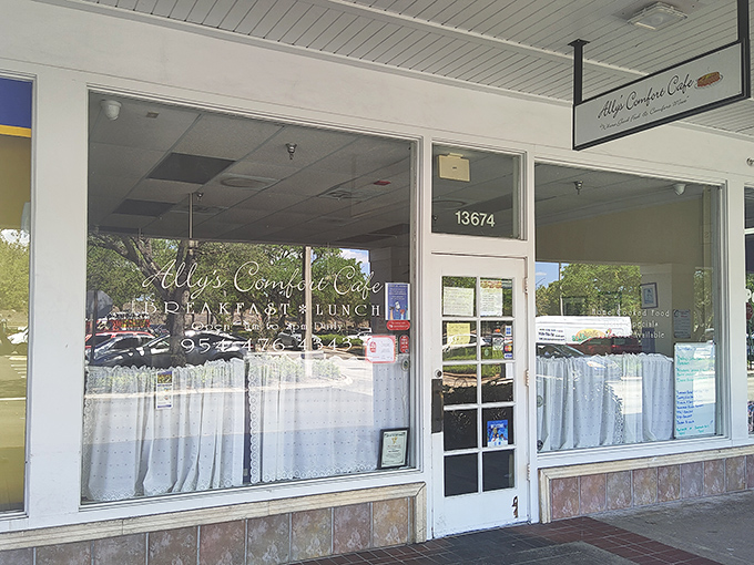 White curtains and large windows create a homey atmosphere at Ally's Comfort Cafe, where breakfast is served with a side of nostalgia.