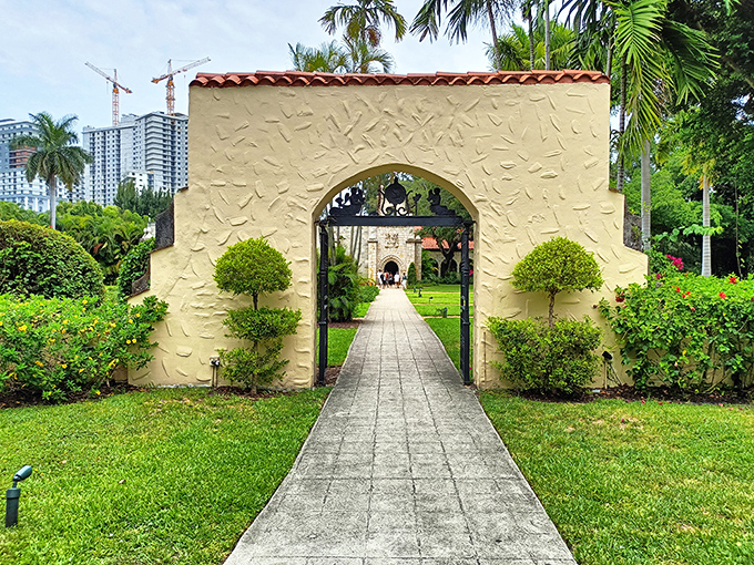 Through this archway lies a piece of 12th-century Spain, transplanted stone by stone to create Florida's most unexpected historical treasure.