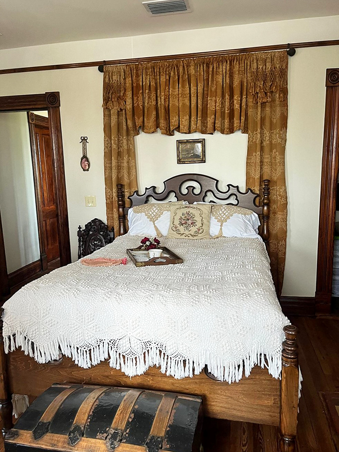 This isn't just a bedroom &ndash; it's a Victorian sleep sanctuary where dreams were had long before Netflix existed to interrupt them.