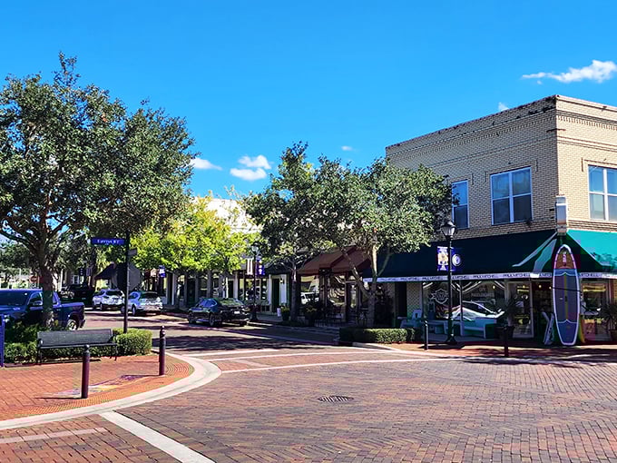 Stroll these brick streets where local shops offer treasures that big-box stores can't &ndash; authentic character and conversations included.