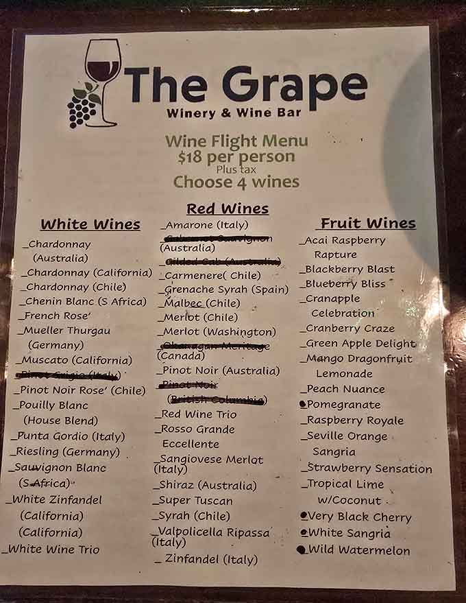 Wine flights let you explore without commitment, like dating but with better outcomes and significantly less awkward conversation required.