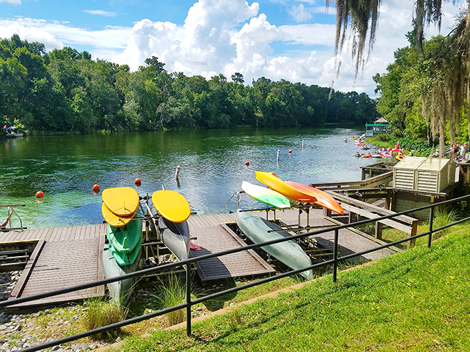 KP Hole Park: where your tubing adventure begins and everyday worries dissolve into the crystal-clear current.