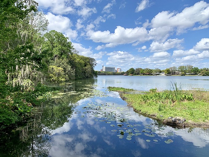 Lake Rena mirrors the sky so perfectly you'll wonder which is the original and which is the reflection.