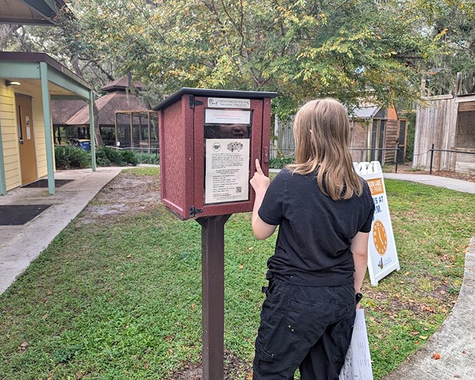 Educational signage throughout the park transforms a casual stroll into a fascinating journey of discovery about Florida's ecosystems.