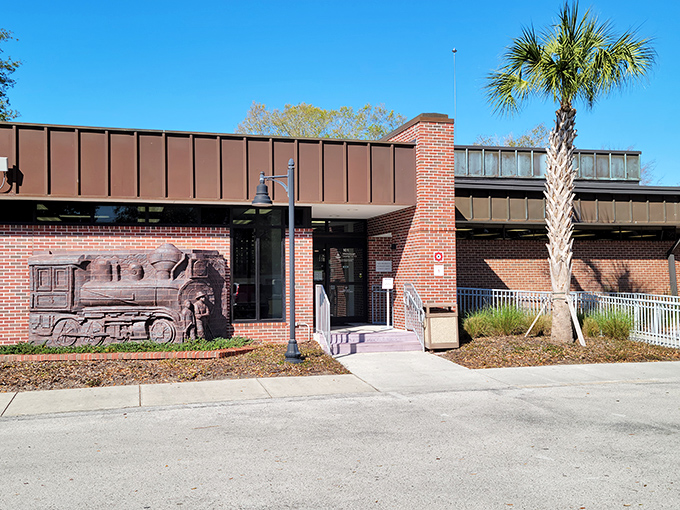 Lutz Branch Library: Where books and brick meet, this knowledge hub serves as the community's living room and idea exchange.