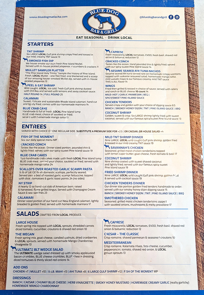 The menu reads like a love letter to local waters &ndash; "Eat Seasonal, Drink Local" isn't just a slogan, it's a delicious promise.