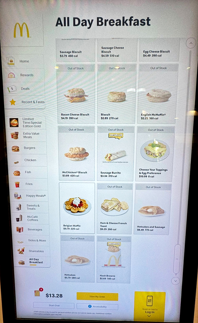 Breakfast all day? The touchscreen menu offers more options than my cable package&mdash;and works better too.