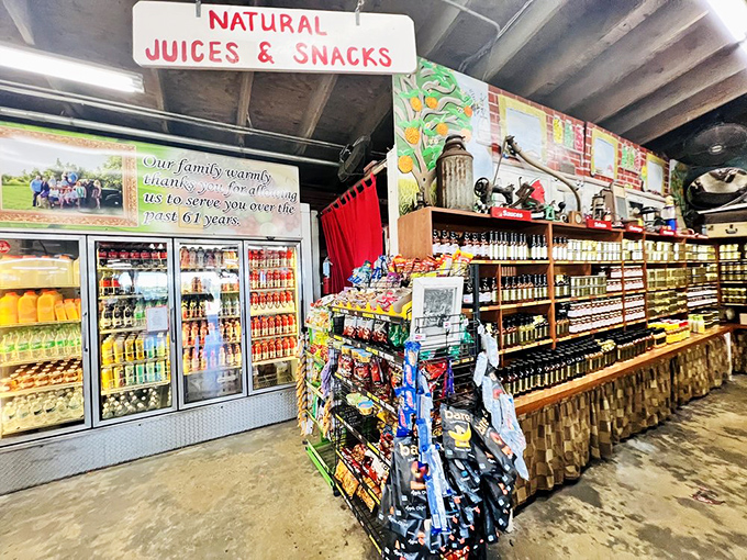 Beyond fresh fruit, shelves brim with homemade preserves and sauces &ndash; each jar a concentrated burst of Florida sunshine.