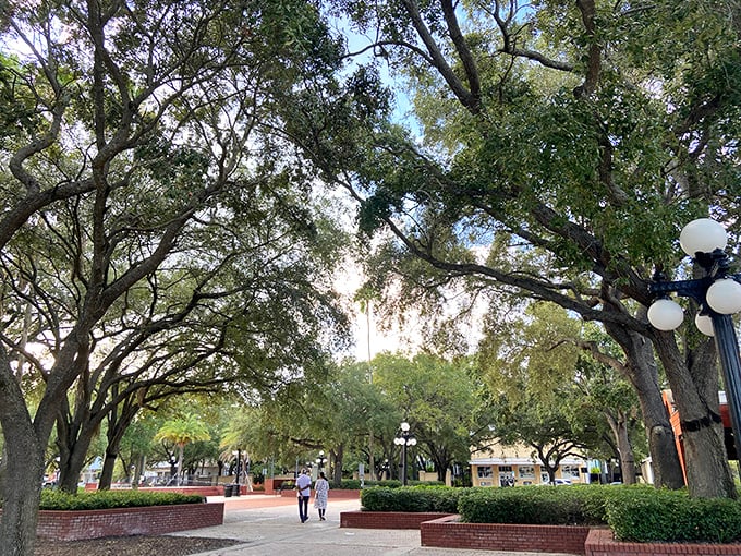 Ybor City Museum State Park's shaded walkways offer a peaceful retreat where history breathes through century-old oak trees and meticulously preserved gardens.
