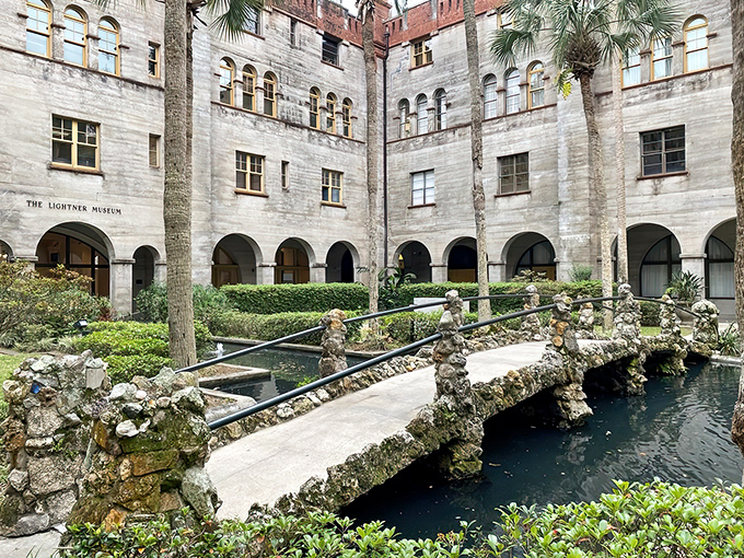 Take a stroll, my friend. The bridge feels like a friendly guide leading you toward your next tiny adventure.