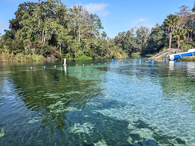 Mother Nature's swimming pool puts chlorine to shame with water so clear you'll wonder if it's actually there.