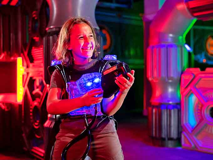 In the heat of laser tag battle, even the most reserved personalities unleash their inner action hero, armed with nothing but light and determination.