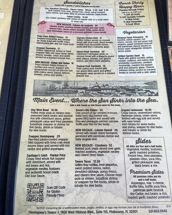 The menu reads like chapters in a culinary adventure story &ndash; each dish a delicious homage to Papa's favorite flavors.